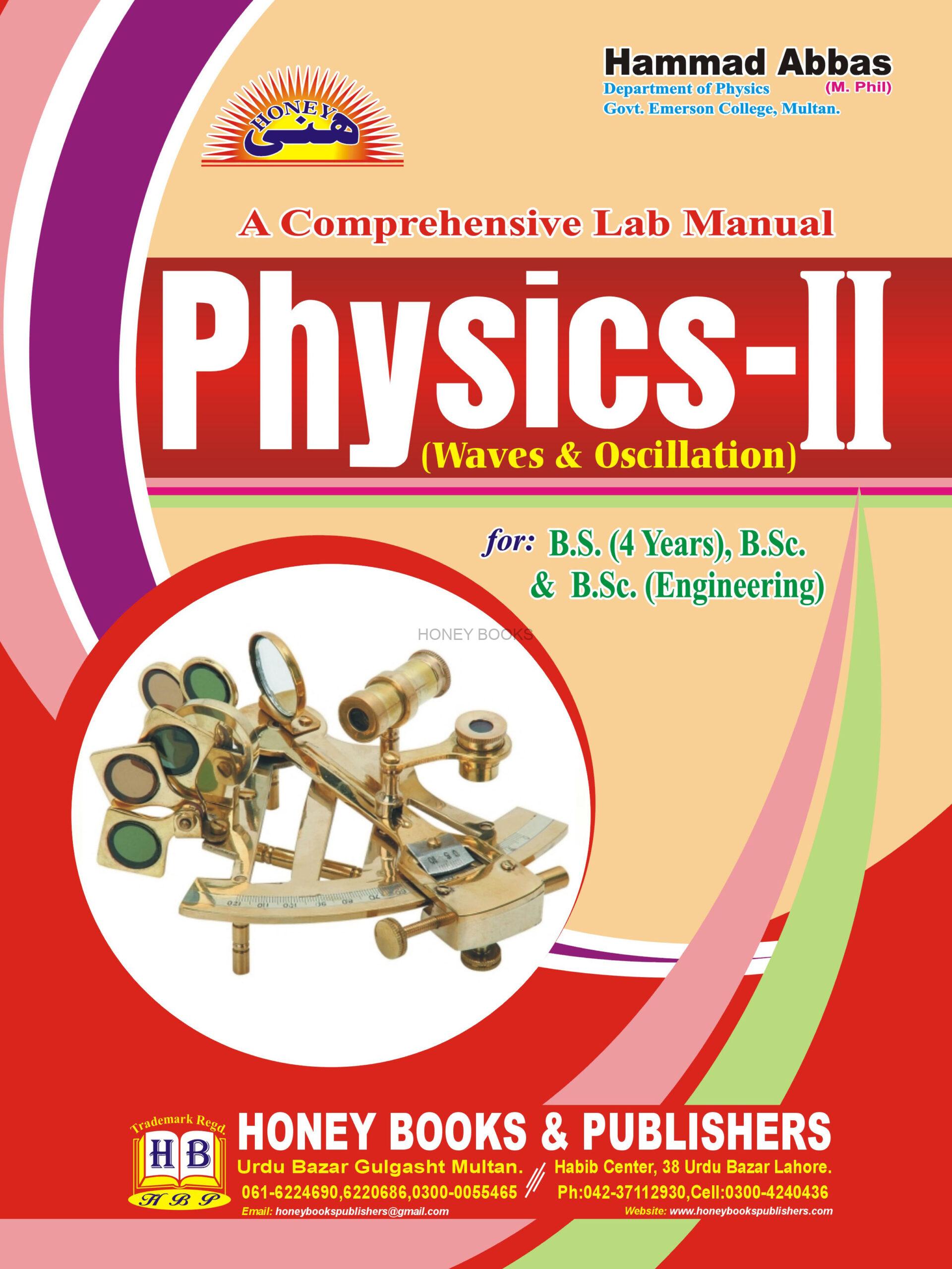 Physics-II Waves & Oscilation Lab manual - Honey Books